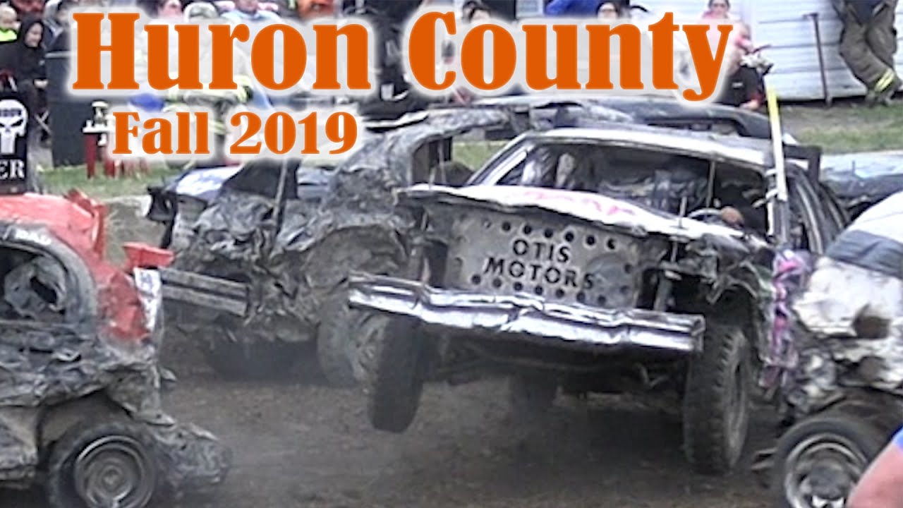 Flashback Huron County Fall Demolition Derby 2019 All Heats Youtube