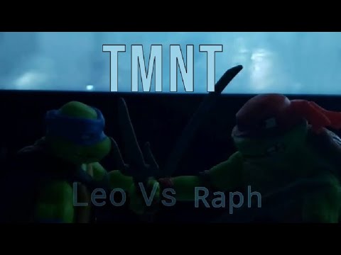 Tmnt Stop Motion Fight Leo Vs Raph Youtube