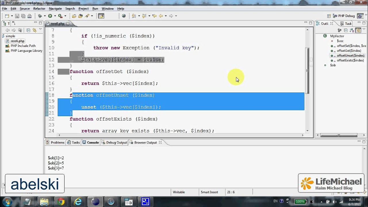 The Arrayaccess Interface In Php Youtube