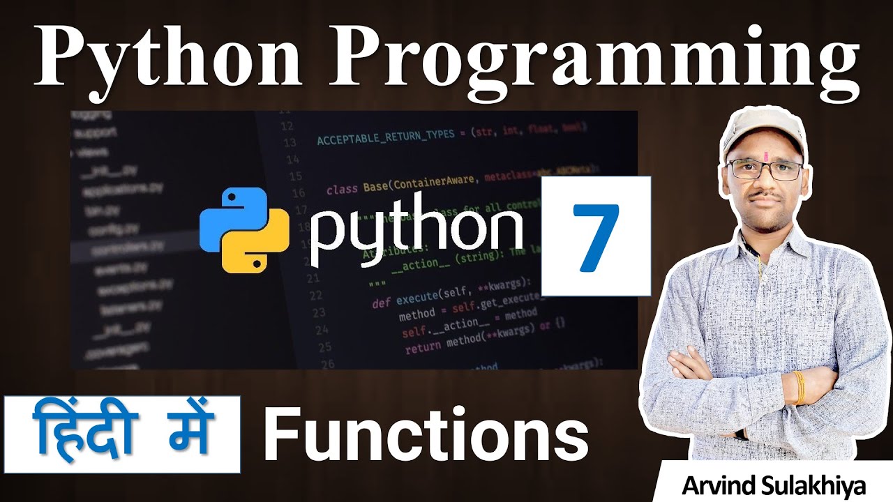 7 Python Functions Python Tutorial For Beginners Python In Hindi