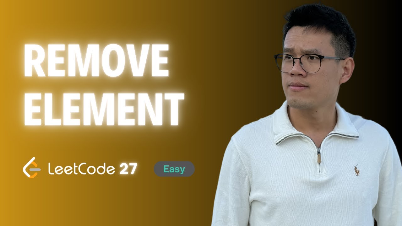 Leetcode 27 Remove Element Two Pointers Youtube