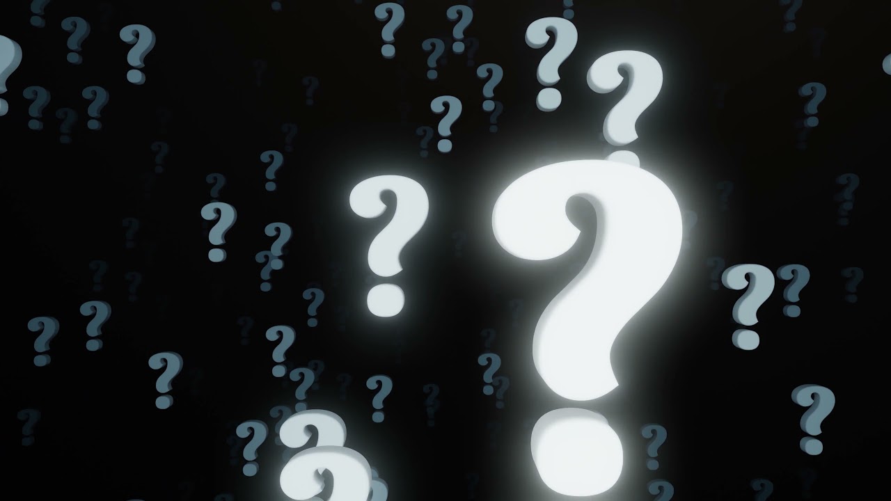 No Copyright Videos Question Mark Motion Animated Video Background