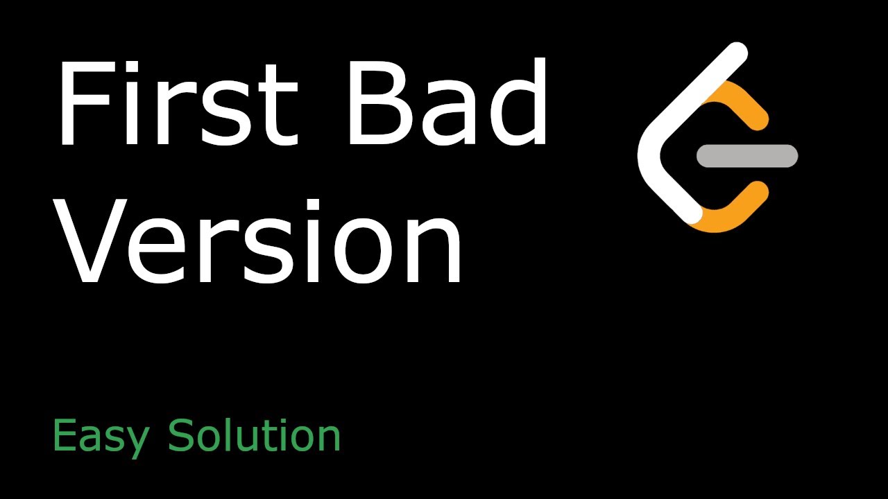 First Bad Version Leetcode 278 Python Youtube