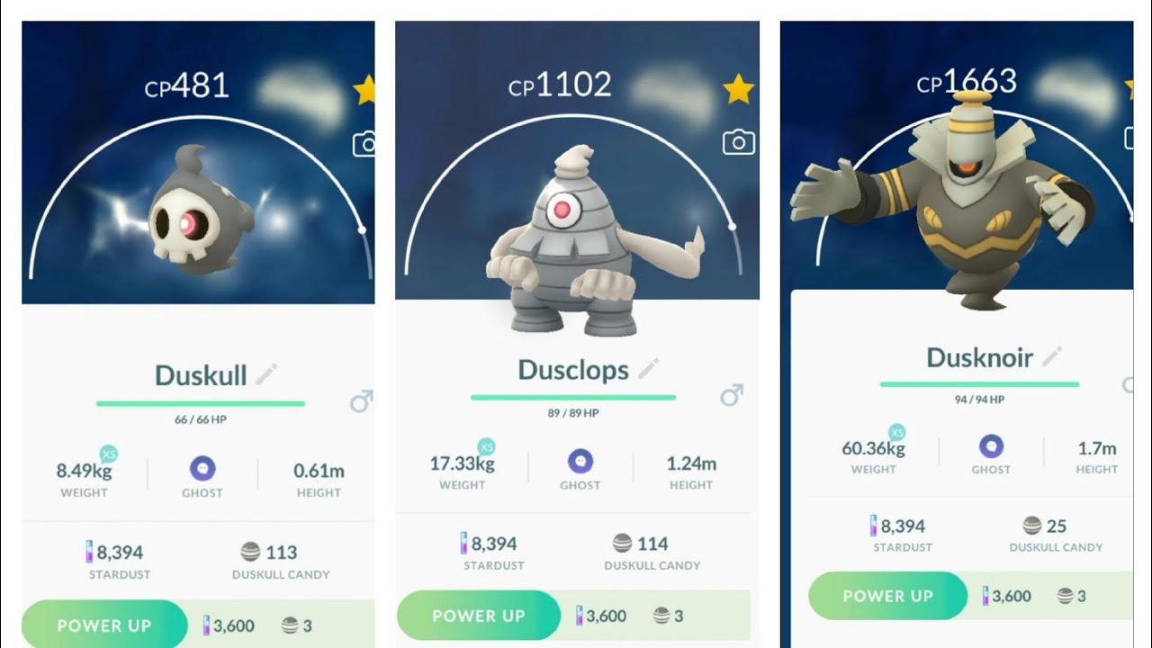 Duskull Evolution