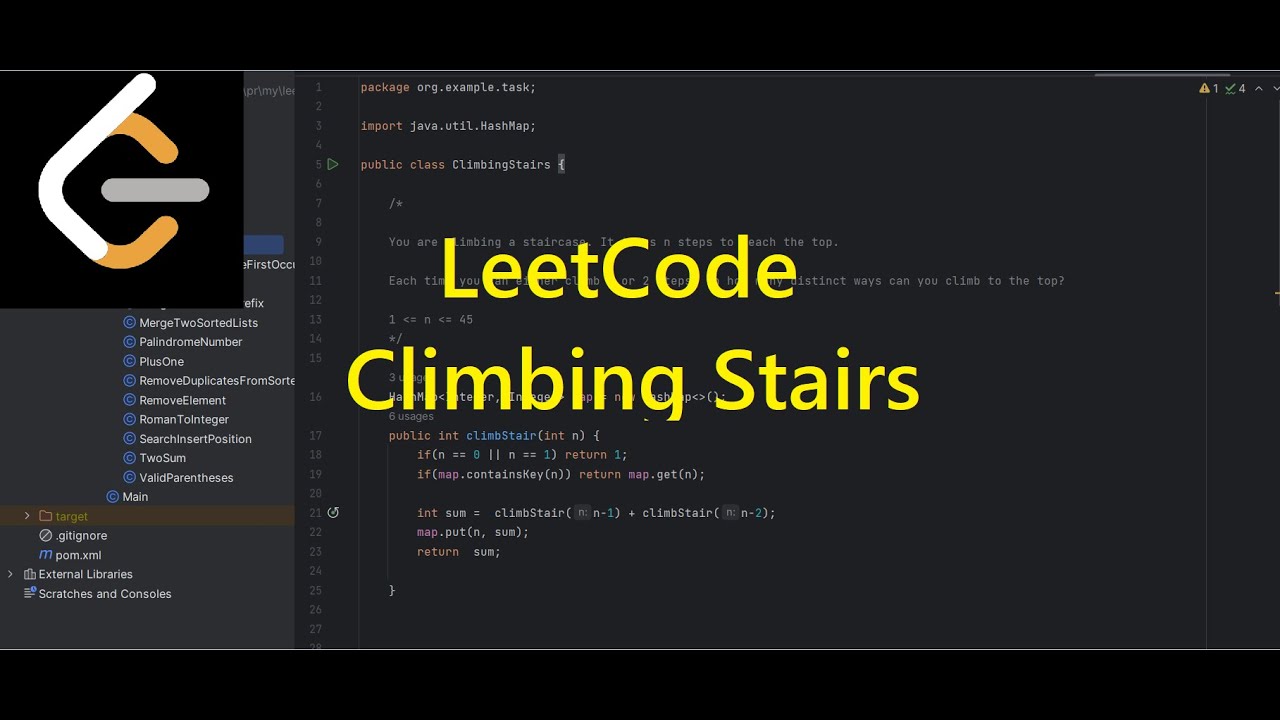 Leetcode Climbing Stairs Youtube