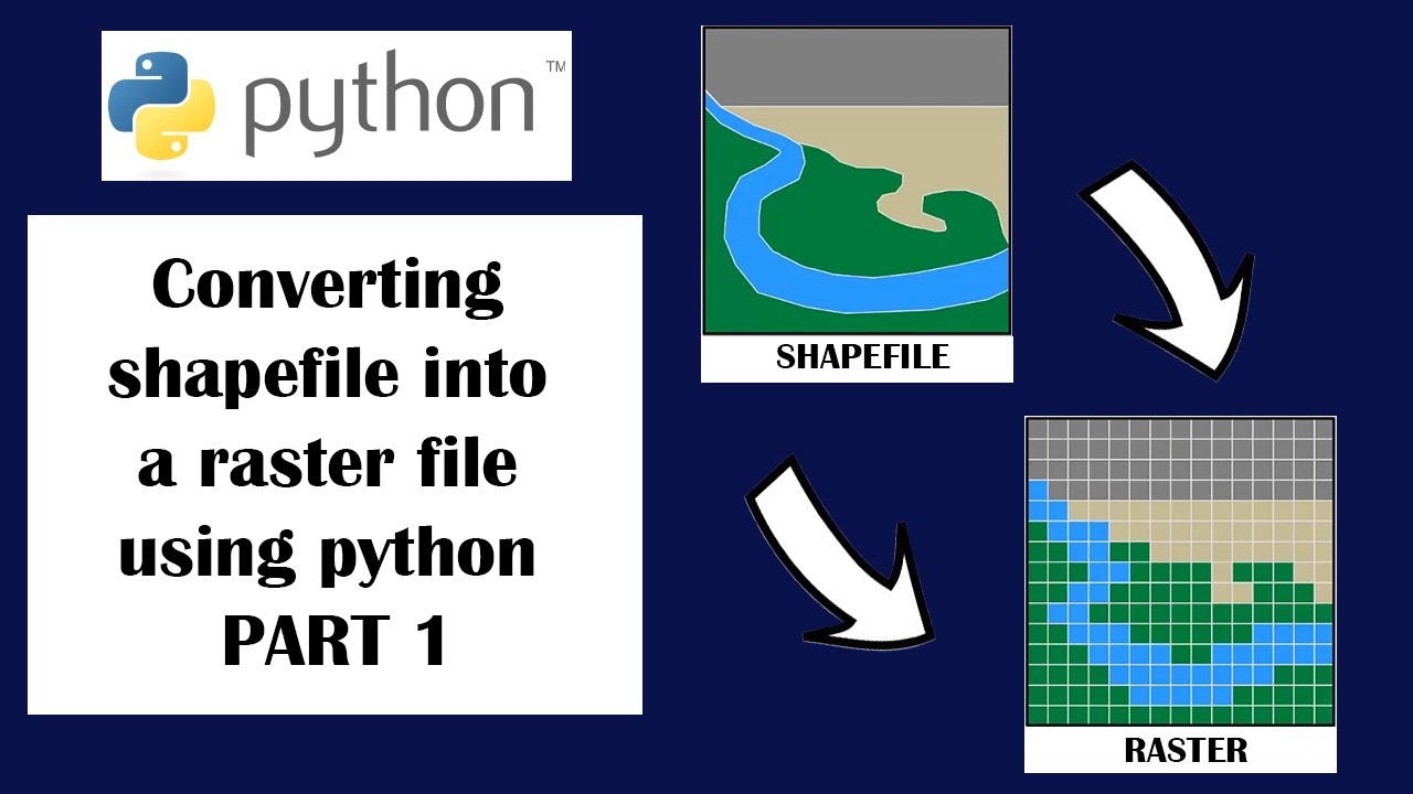 Converting Shapefile Into A Raster File Using Python Part 1 Youtube