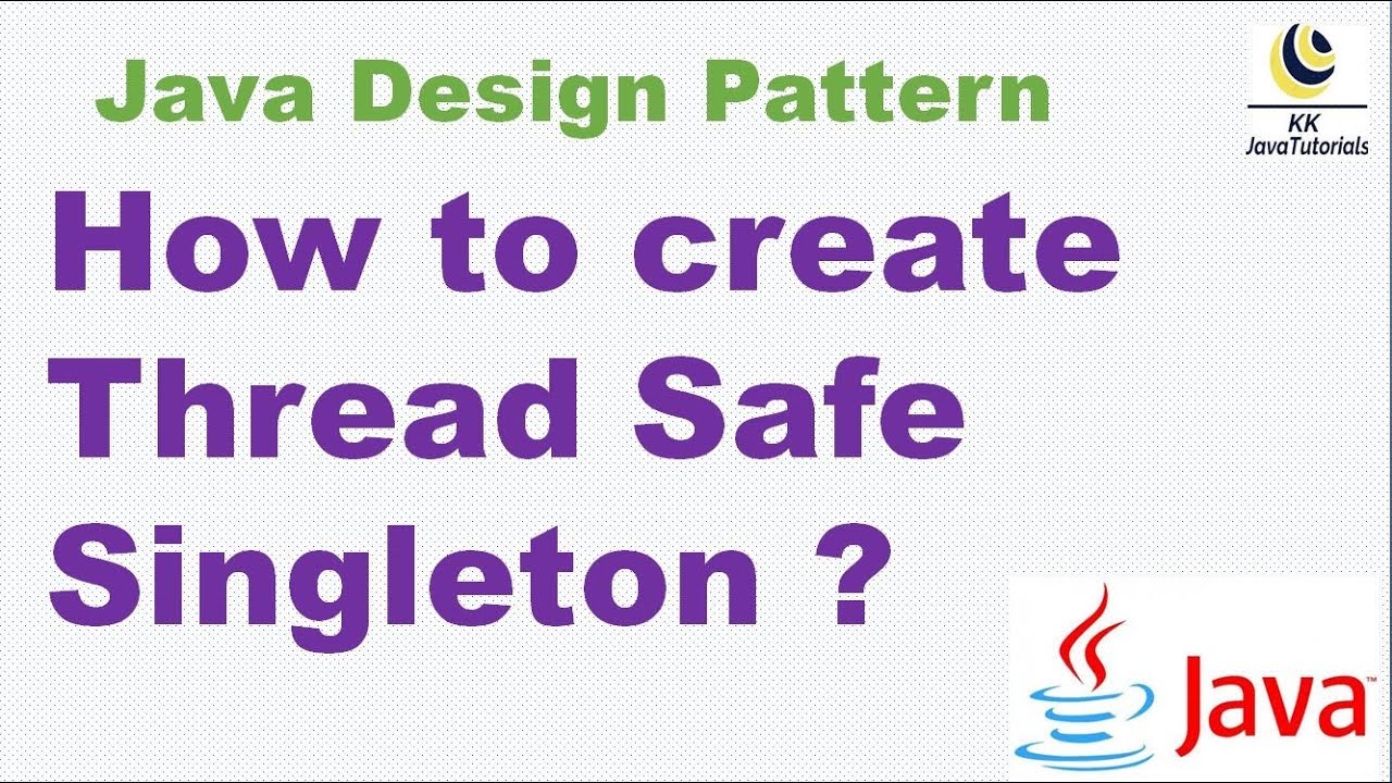 How To Create Thread Safe Singleton Creating Thread Safe Singleton