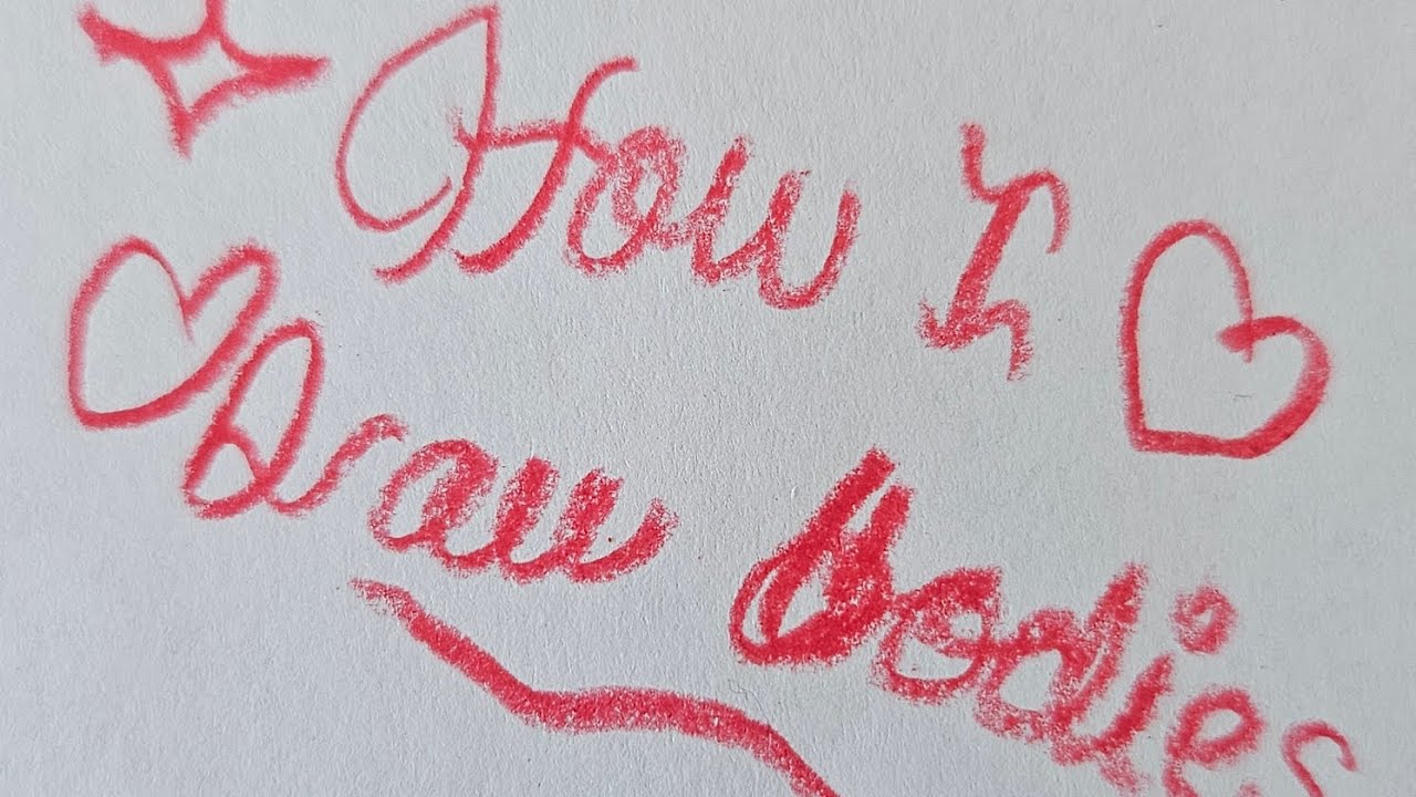 How I Draw Bodies ﾂｰ笙 笙 ﾂｰ Youtube