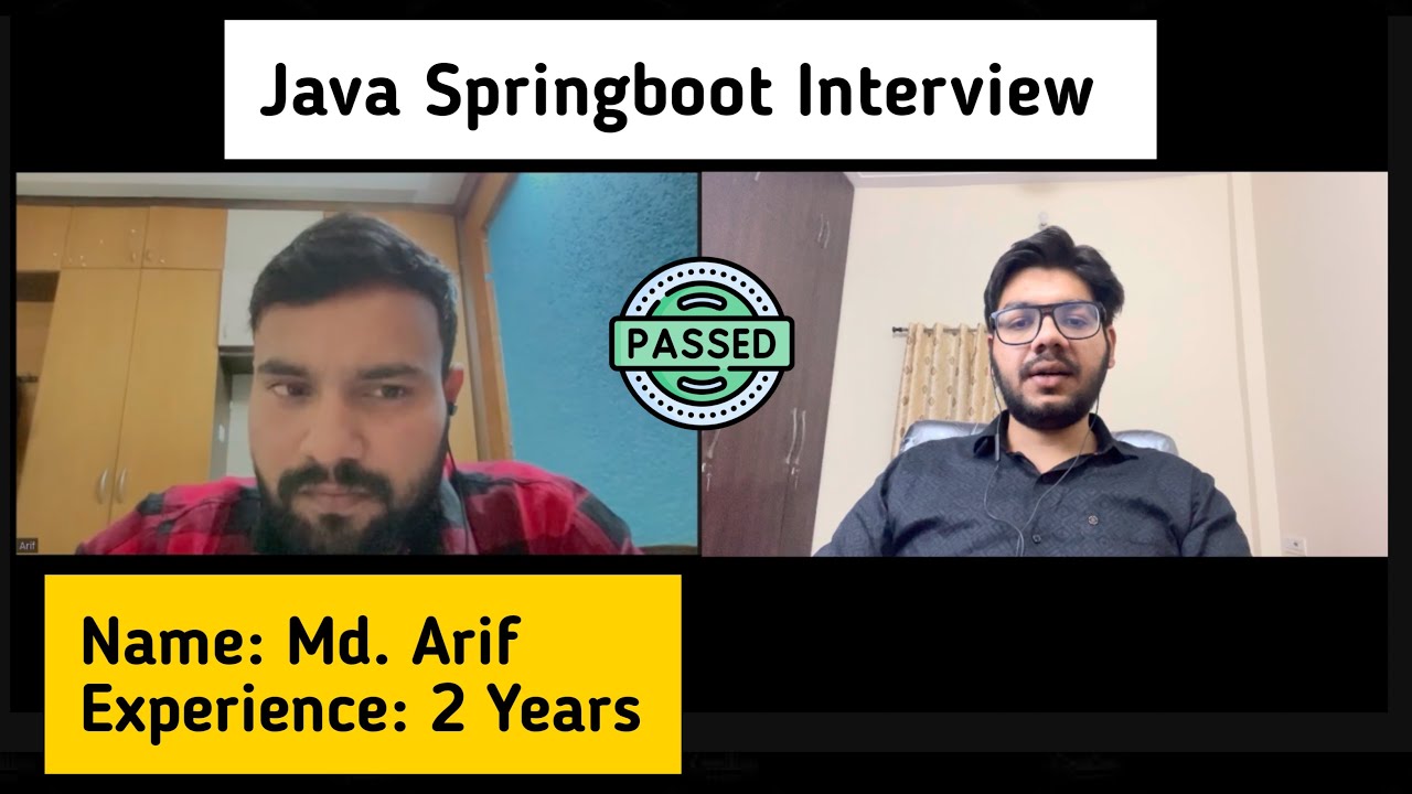 Java Spring Boot Interview 2 Years Experience Youtube