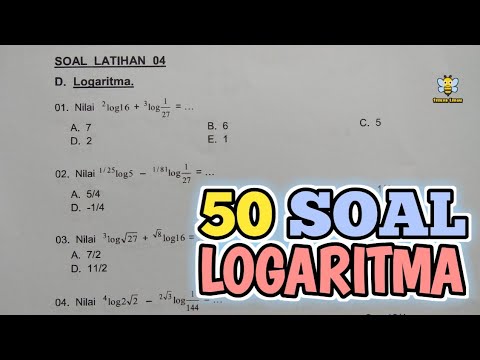 Bahas 50 Soal Logaritma 1 Youtube