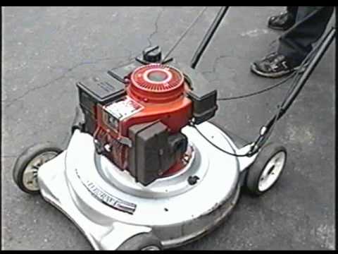 2 Cycle Lawnmower Start Up With Tecumseh Tvxl840 Youtube