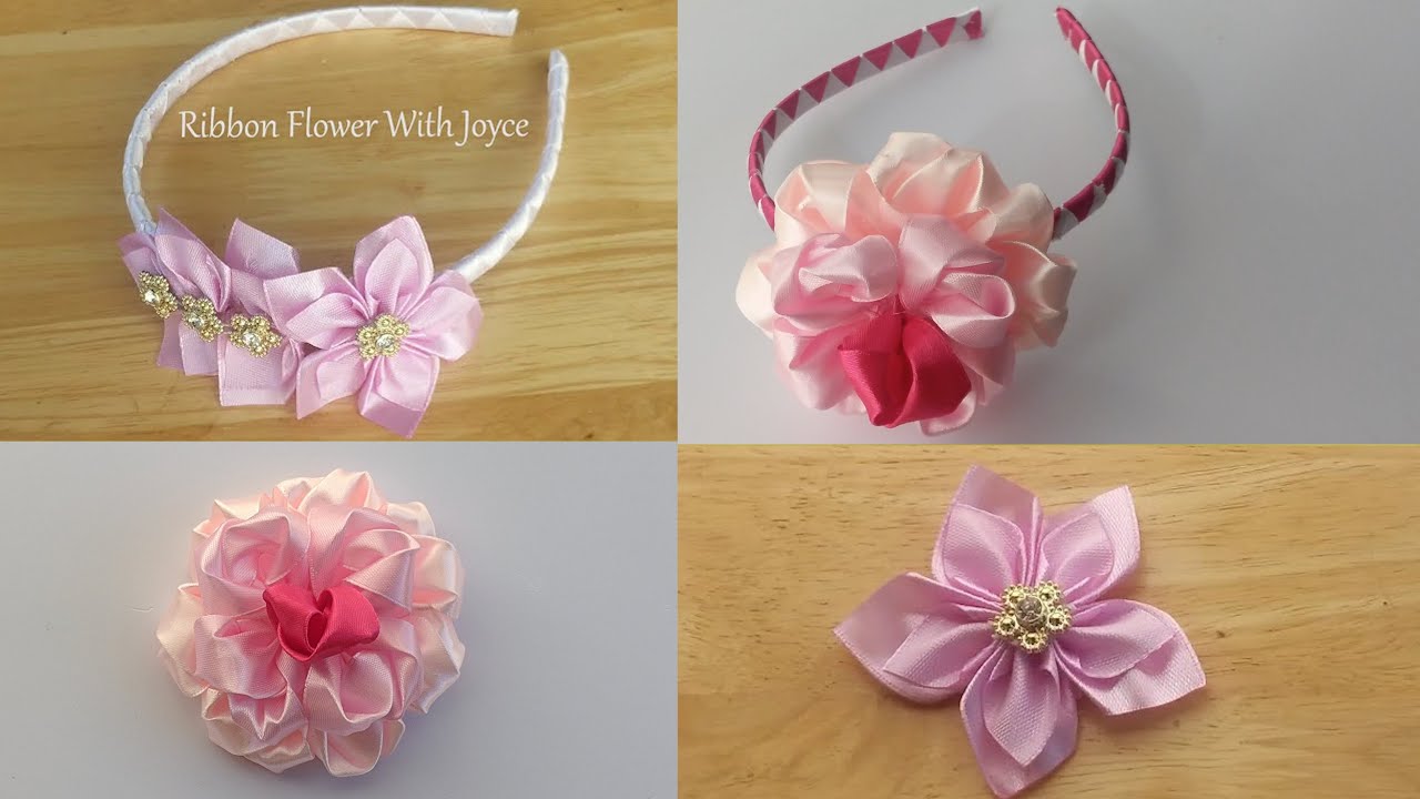 Diy Ribbon Headband рџћђ How To Make Ribbon Headband рџћђ Flores Red Roses рџћђ