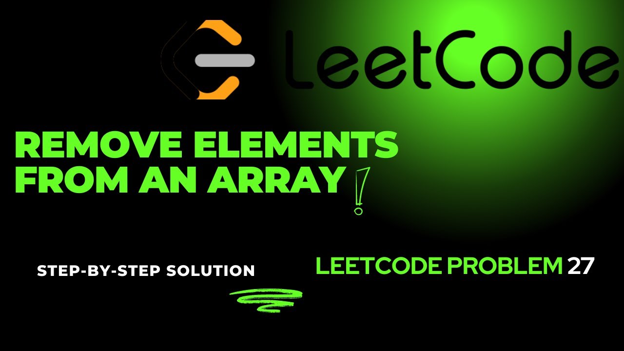 Remove Element From Array Leetcode 27 Youtube