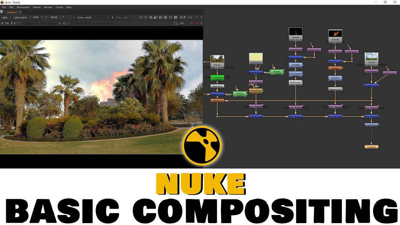 Nuke Tutorial Basic Compositing In Nuke Youtube