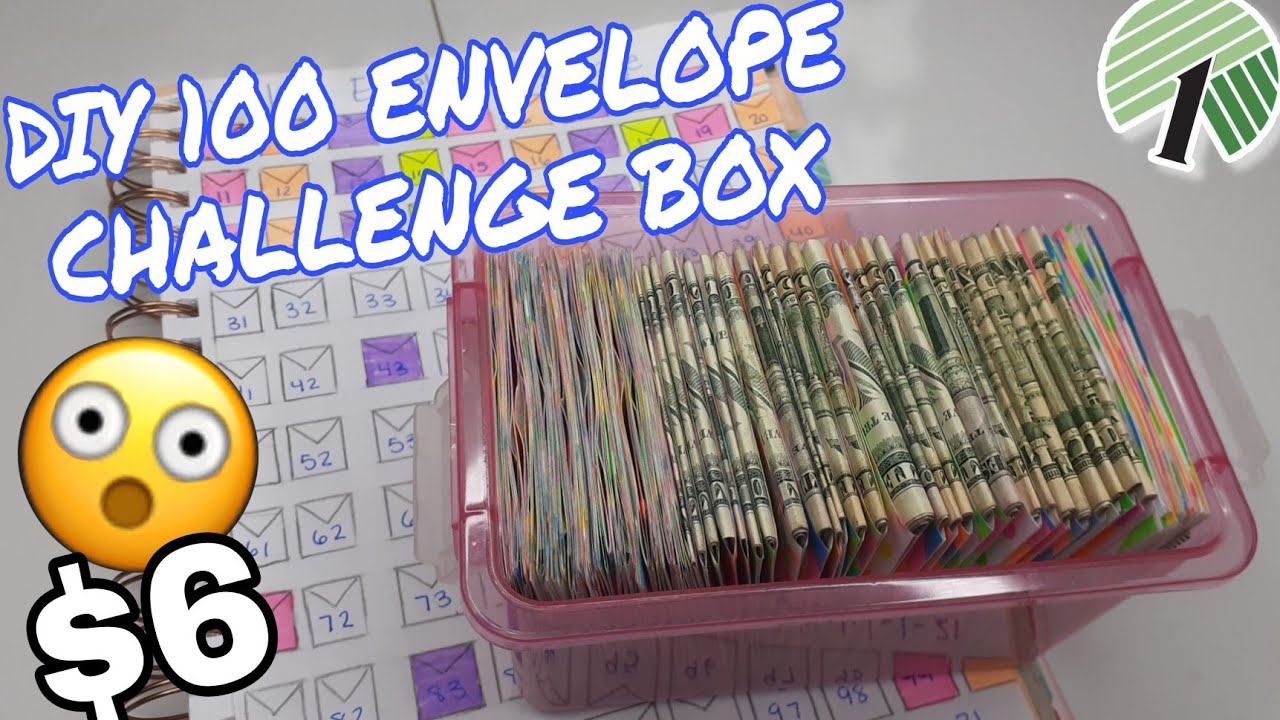 Diy Mini Cash Envelopes For 6 Savings Challenge Box No Laminator