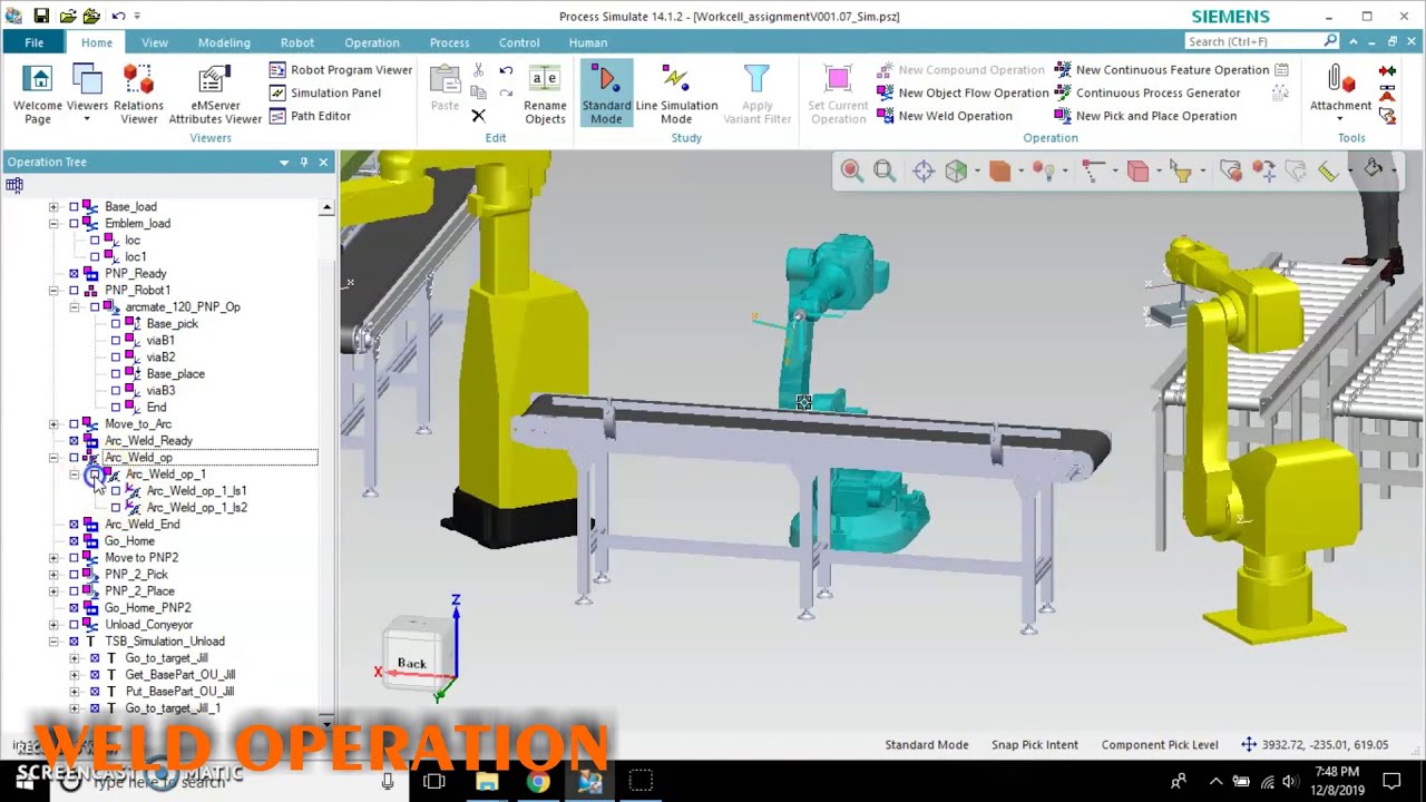 Process Simulate Graduate Project Simulation Youtube
