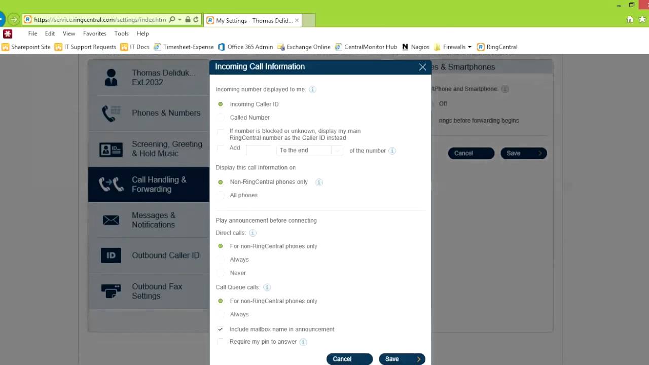 Ringcentral Settings Youtube