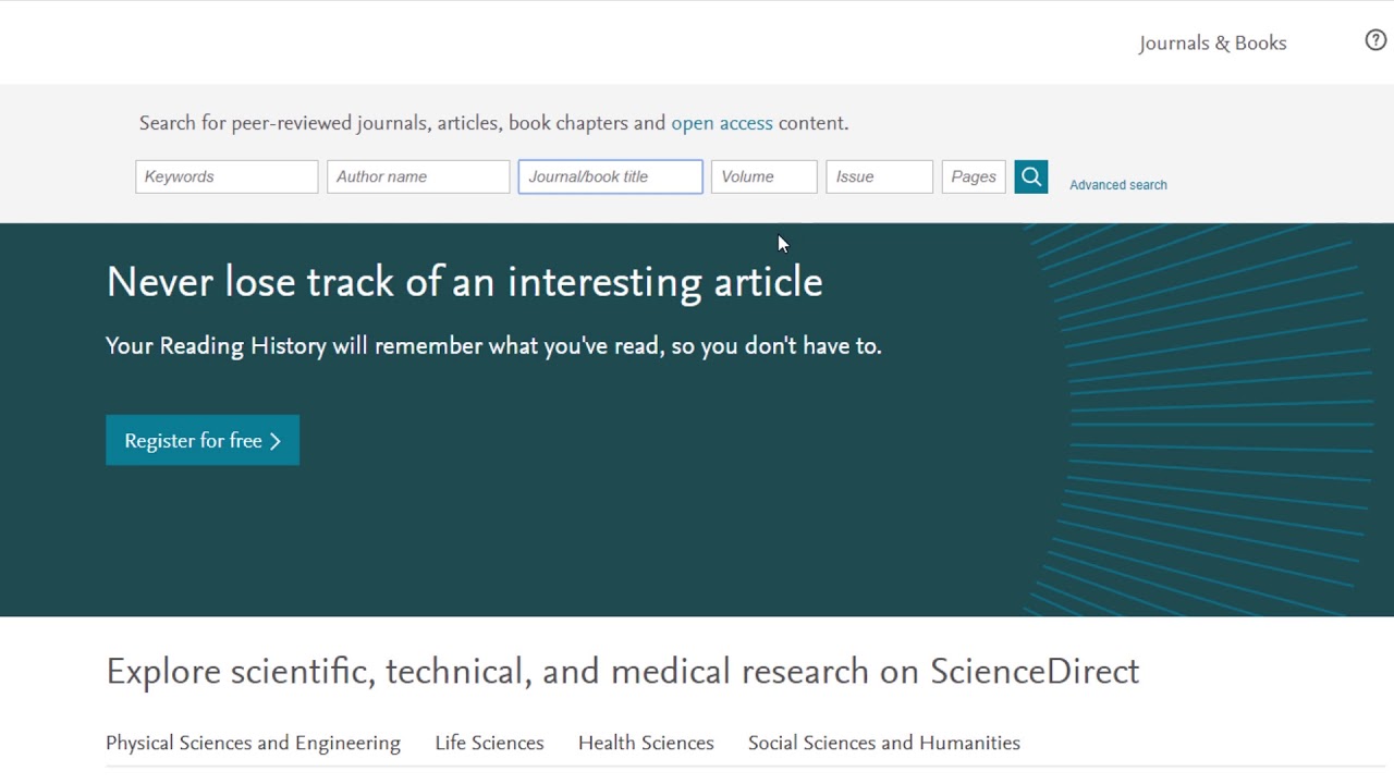 Tutorial Science Direct Youtube