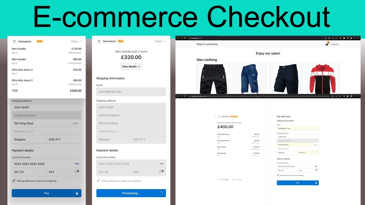 Build E Commerce Checkout Payment In Reactjs Srtipe Step By Step For