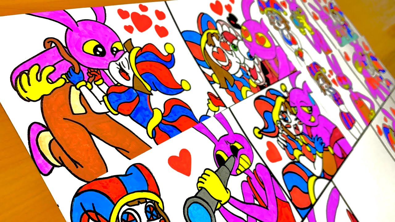Dibujar El Asombroso Circo Digital Historia De Amor Pomni X Jax пёџ Youtube
