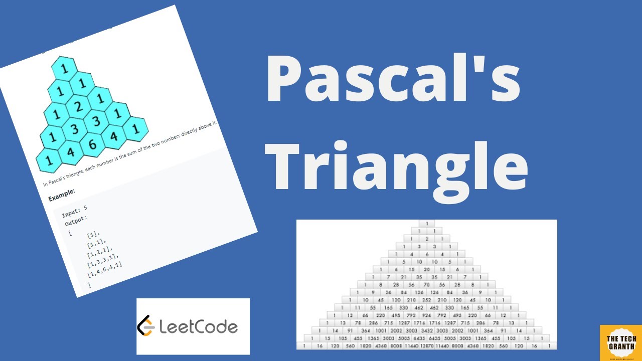Leetcode 118 Pascal S Triangle Java Solution Youtube