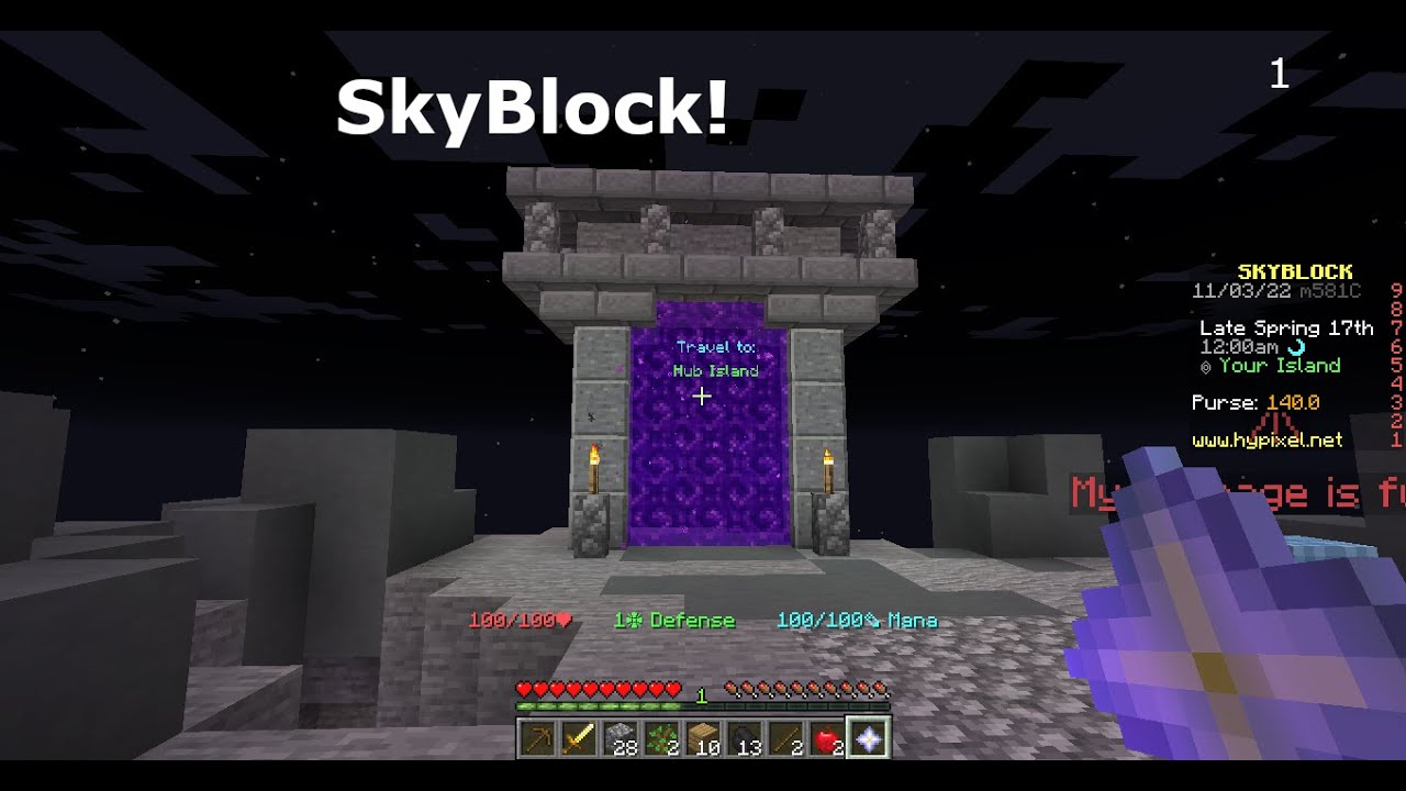 Hypixel Skyblock Ep 1 Youtube