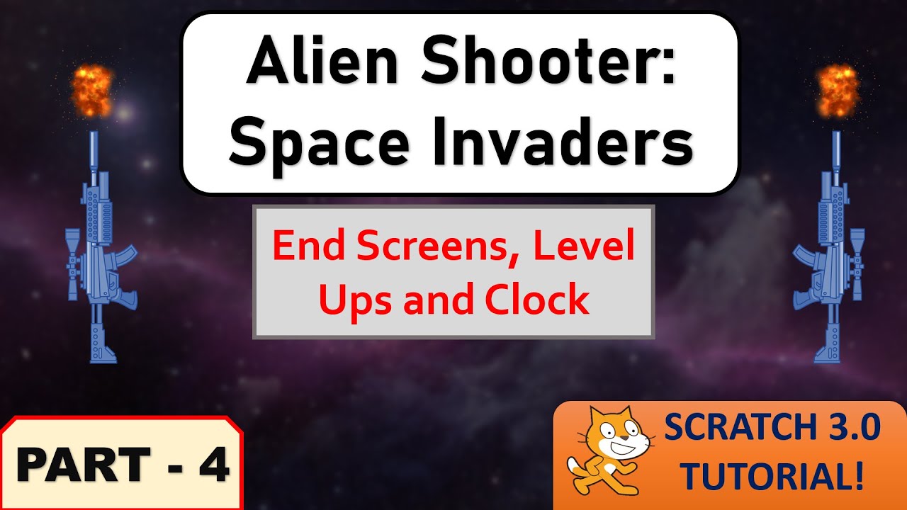 Alien Shooter Space Invaders Part 4 Scratch 3 0 Tutorial Just