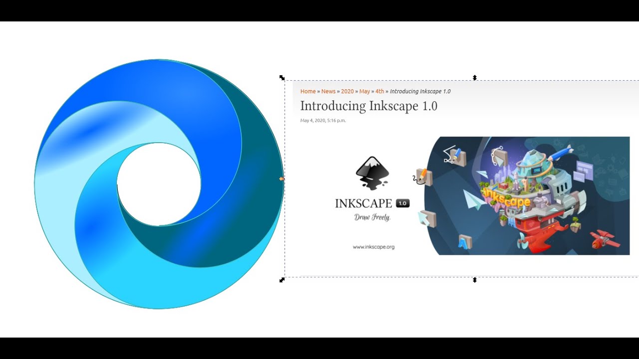 Inkscape 1 0 Lesson Tutorial Inkscape Abstract Circle Swirl Logo