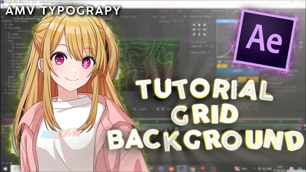 Grid Background Amv Tutorial After Effect Youtube