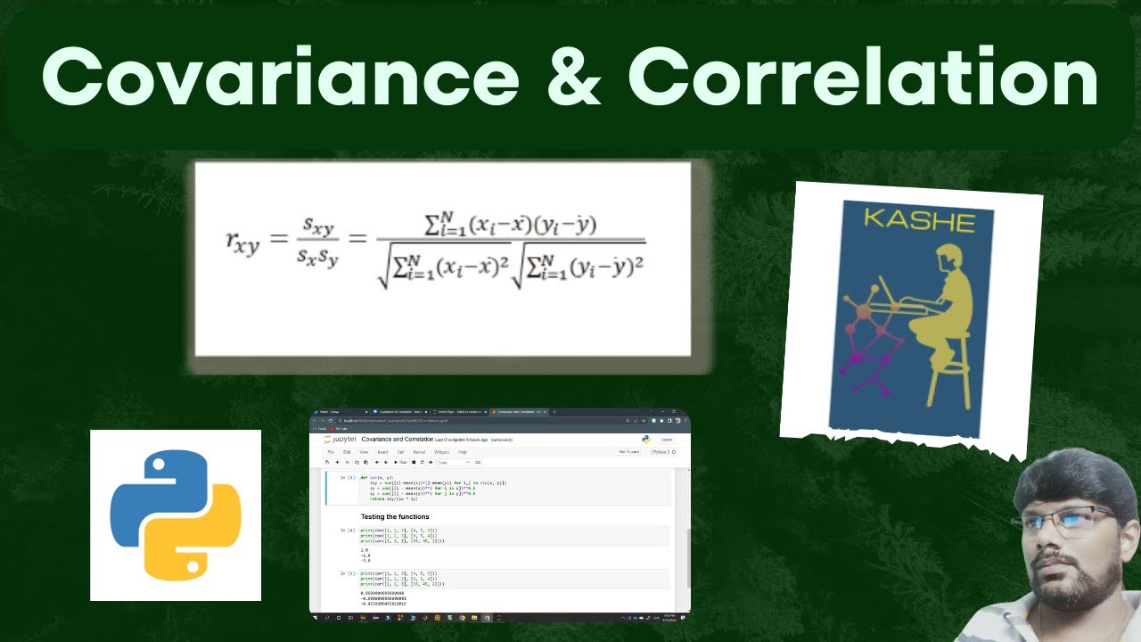Covariance And Correlation Using Python Youtube
