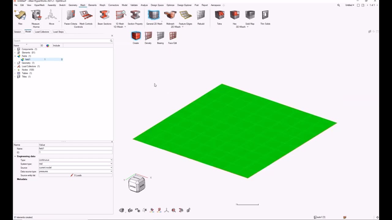 Hyperworks 2021 Mapping Pressures Youtube