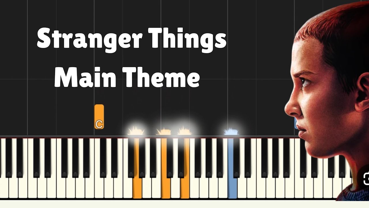 Stranger Things Main Theme Easy Piano Tutorial Youtube
