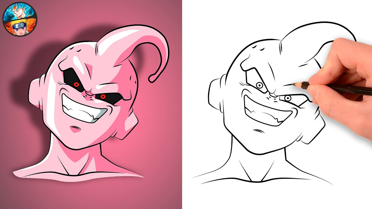 Drawing Majin Boo Dragon Ball Z How To Draw Majin Boo Drawings To