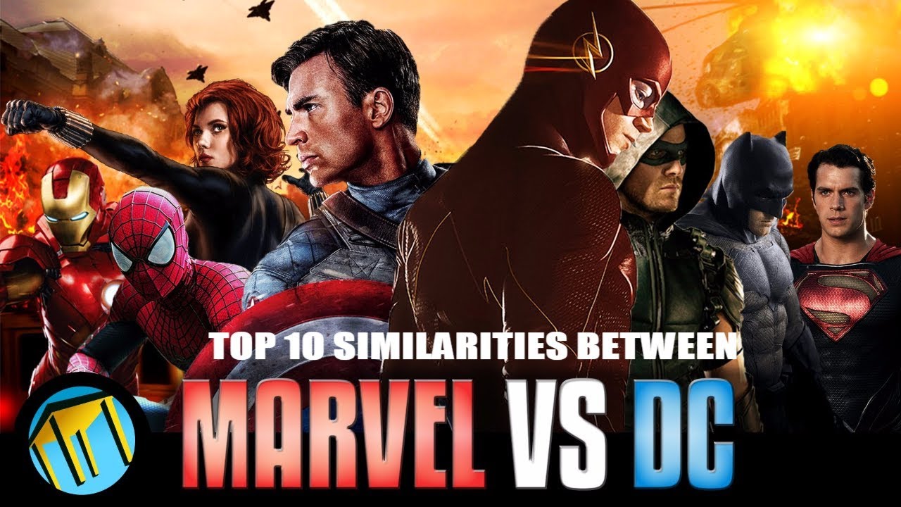 Top 10 Similarities Between Marvel And Dc Characters Hd Youtube