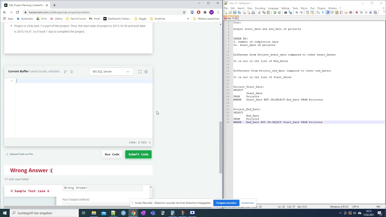 Hackerrank Sql Solutions Sql Project Planning Hackerrank Medium