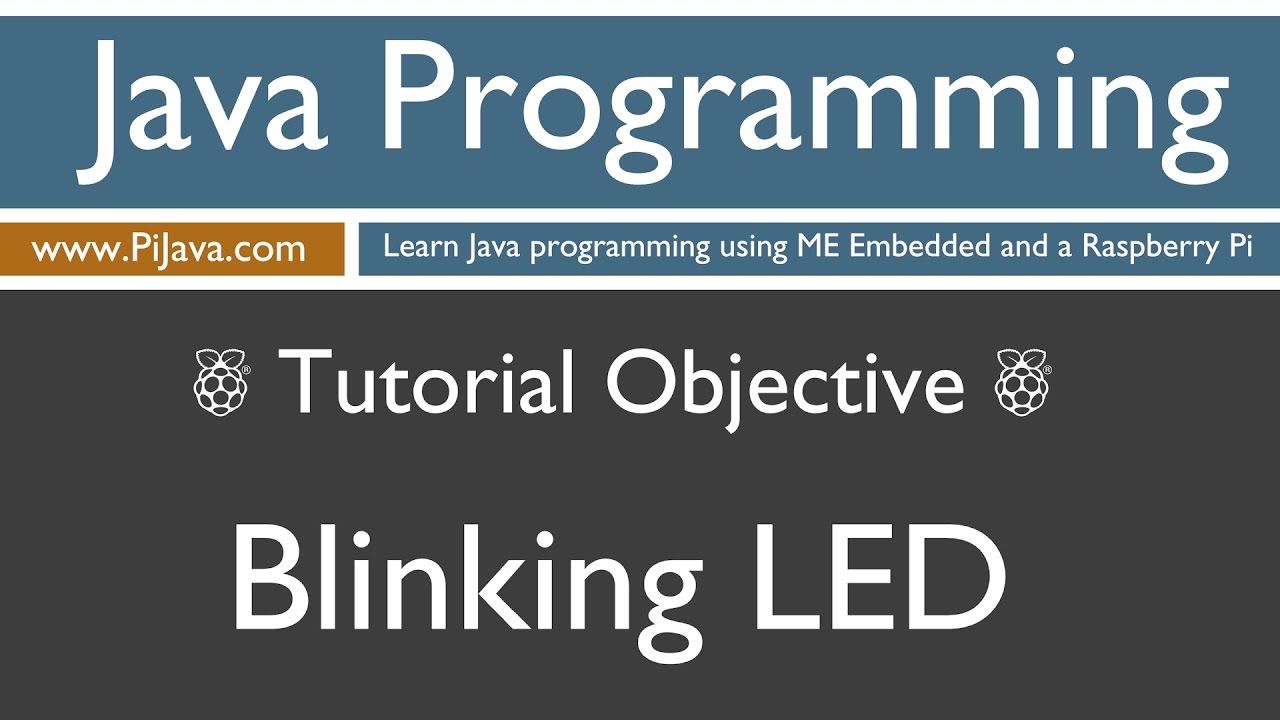 Java Programming On Raspberry Pi Blinking Led Youtube