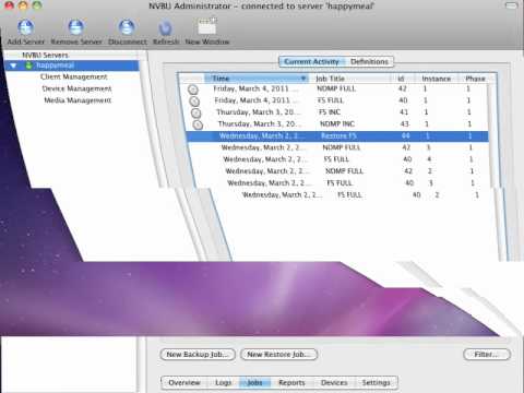 Netvault Backup Os X Run Restore Job Youtube