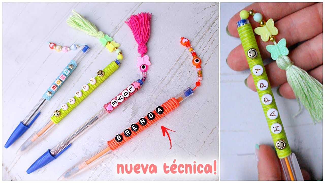 Como Decorar Lapiceros Plumas Con Hilo Fгўcil Y Rгўpido пёџdecorate Your