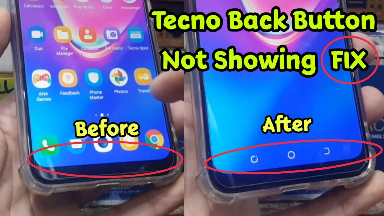 Tecno Mobile Back Button Not Showing Fix Youtube