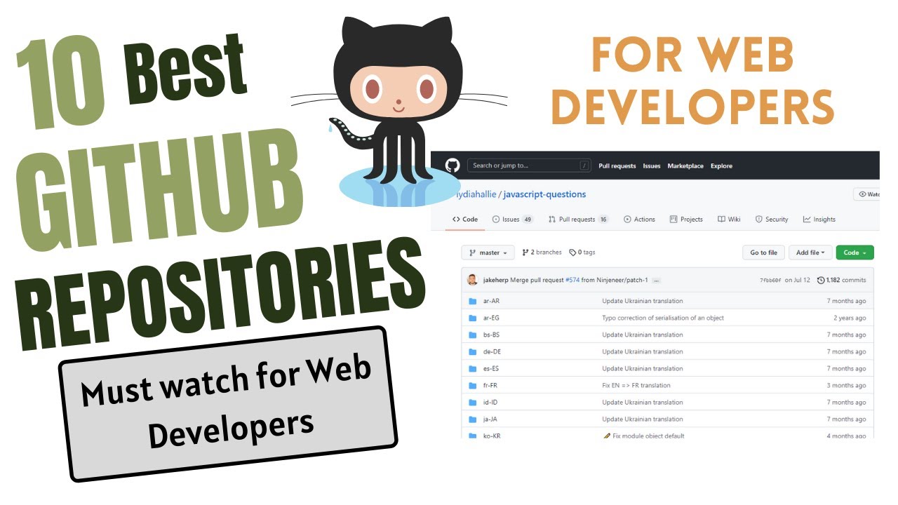 10 Best Github Repositories For Web Developers Every Web Developer