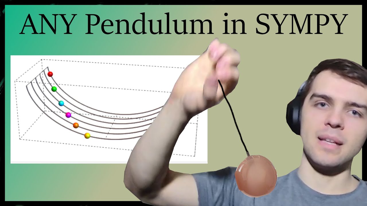 Pendulum Motion In Python Youtube