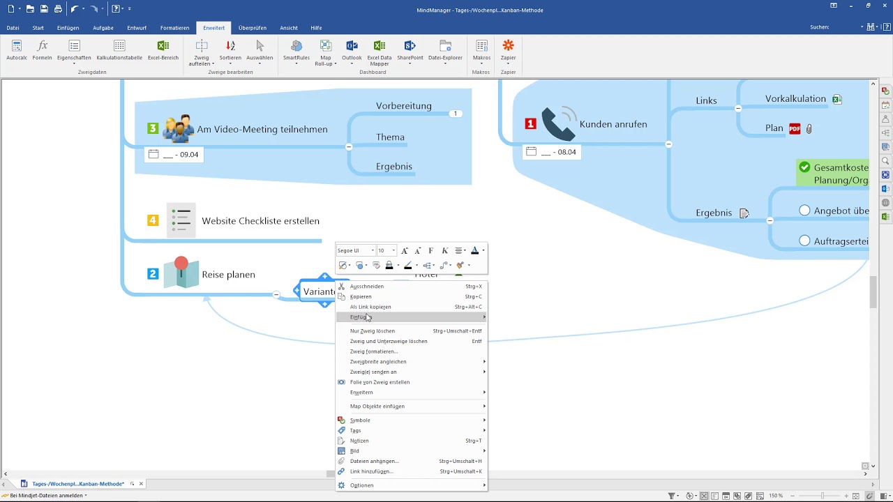 Mindmanager Grundkurs G08 Komplettes Tutorial Youtube
