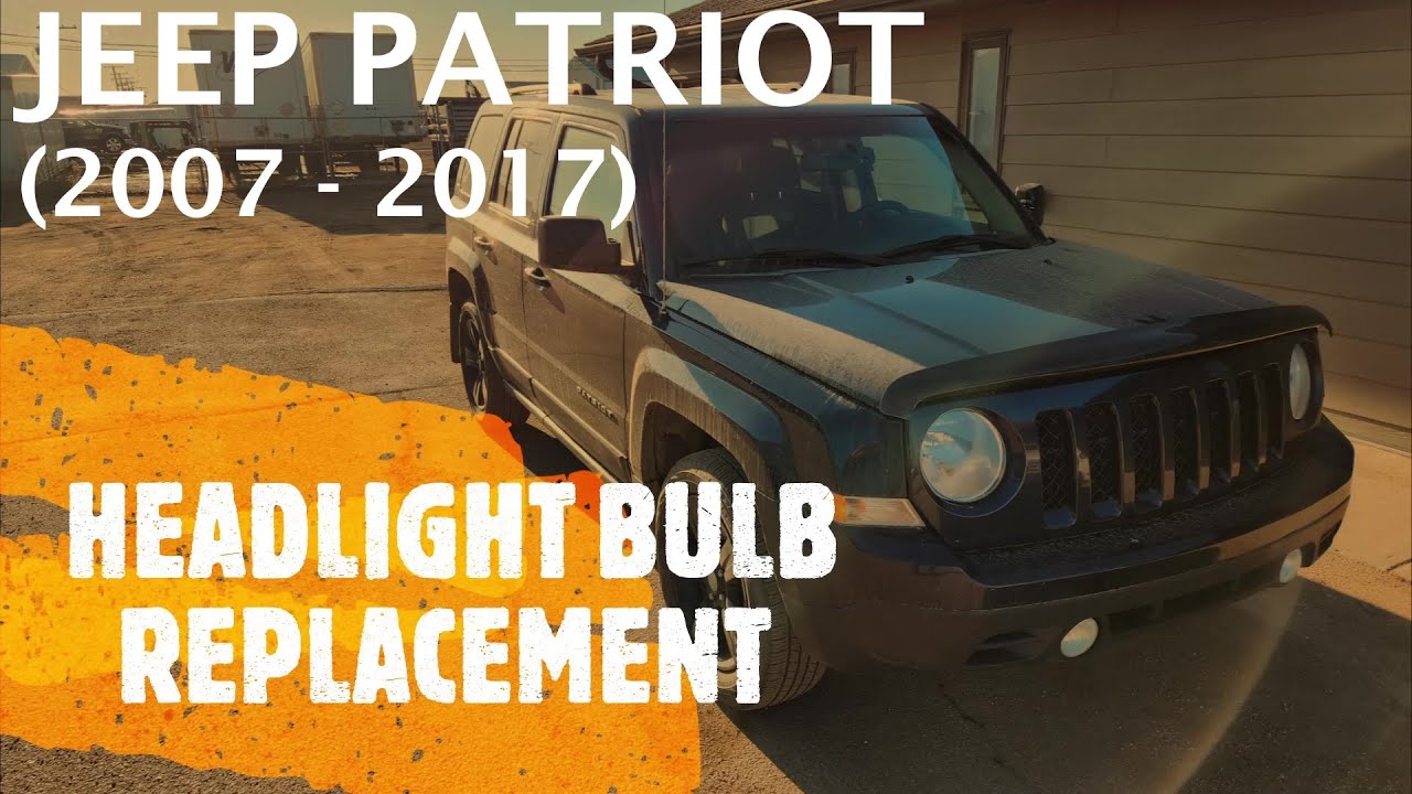 Jeep Patriot Headlight Light Bulb Removal Replacement Youtube