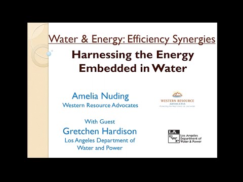 Blueprint For Efficiency Harnessing Energy Embedded In Water Youtube