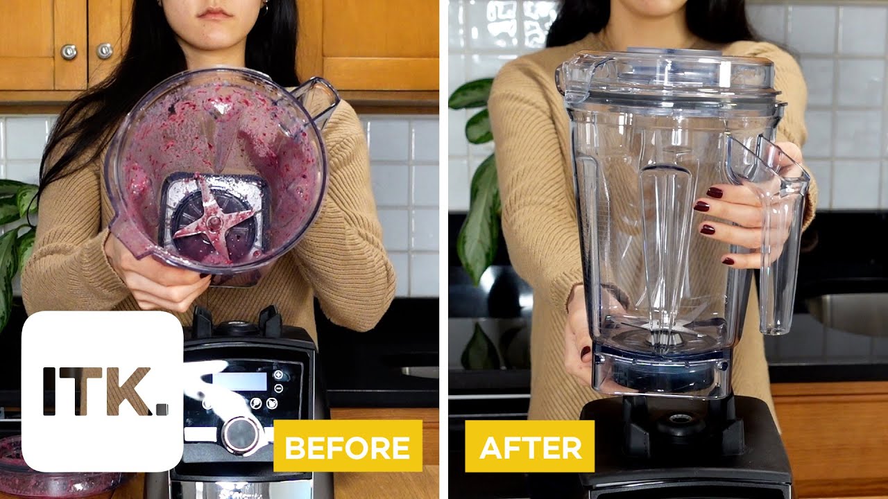 Here S How To Clean Your Blender Without Using A Sponge Youtube
