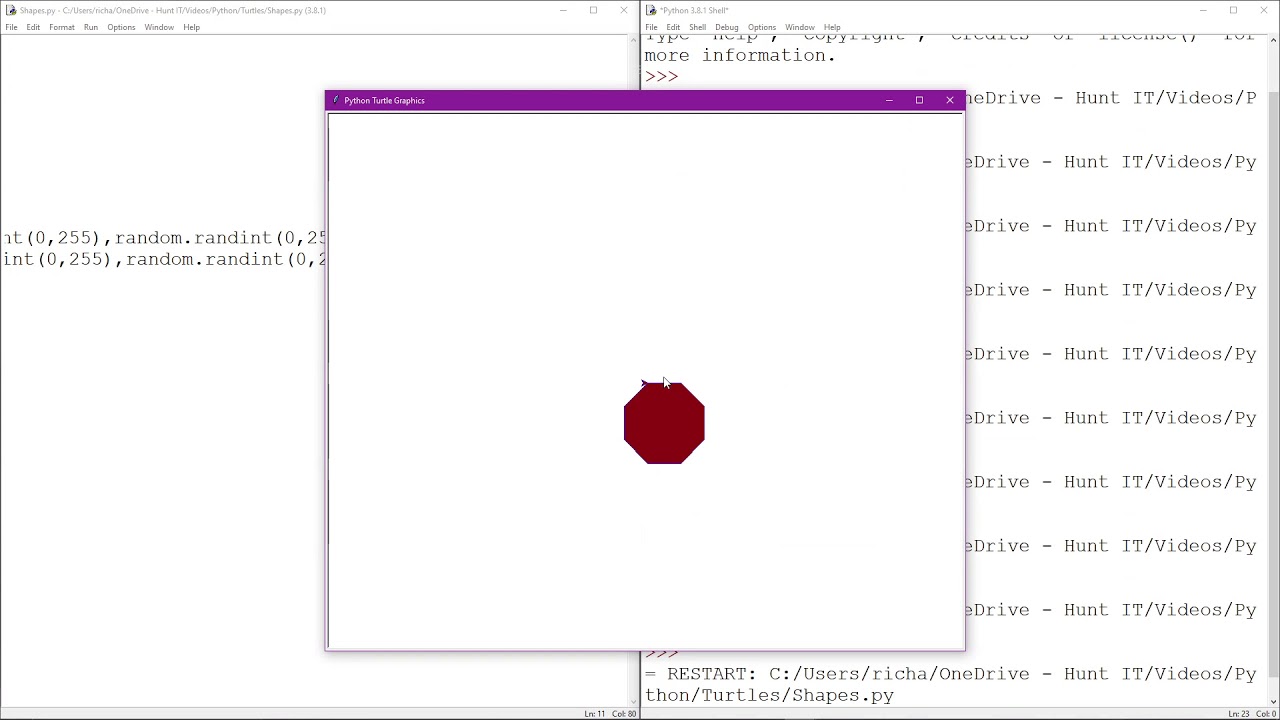 Python Turtles Part 4 Going A Bit Random Youtube