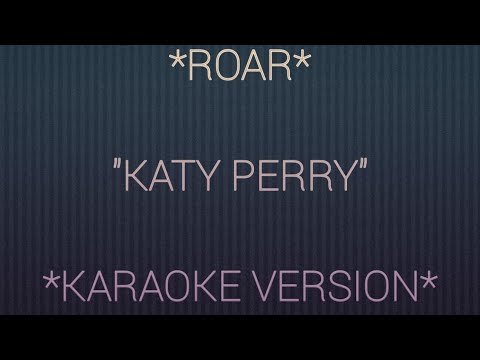 Roar Katy Perry Karaoke Version With Lyrics Youtube