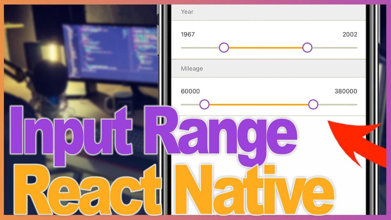 English Input Range React Native Reactnative Youtube