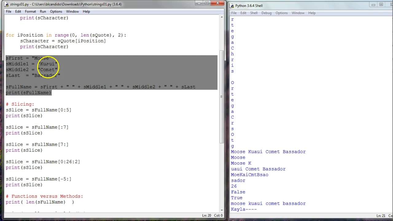 Python String Introduction Youtube