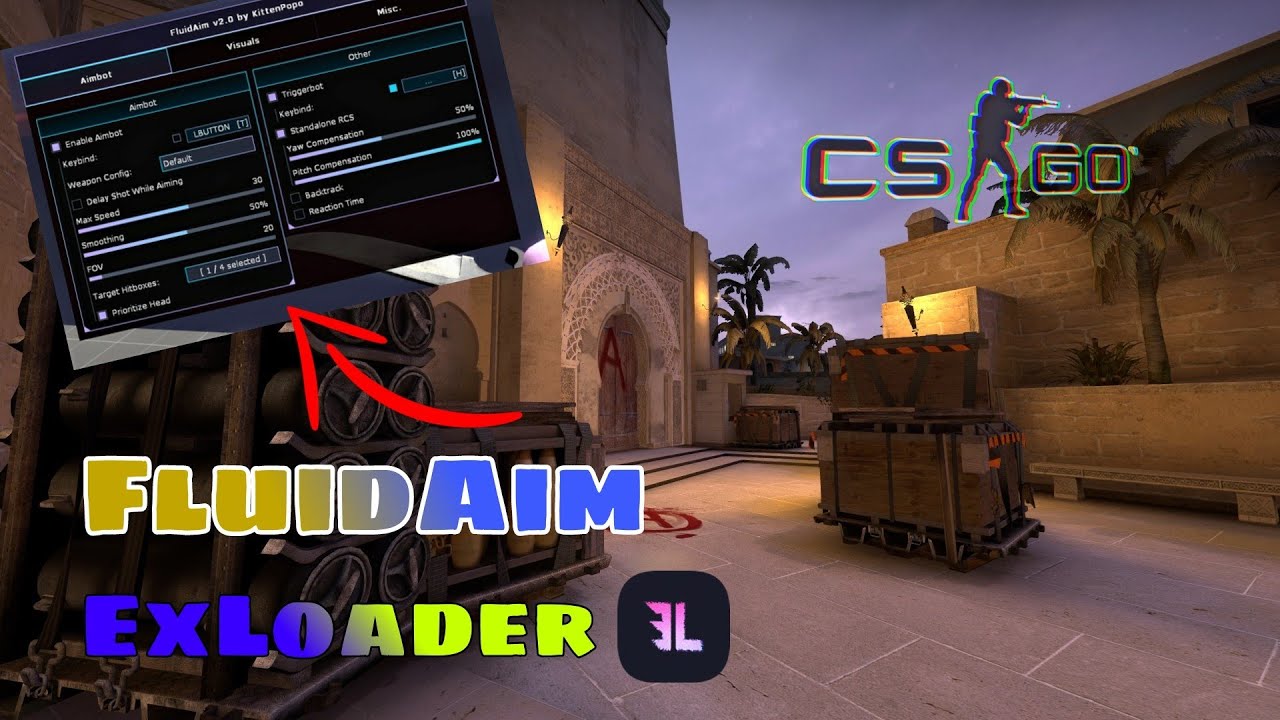 Fluidaim обзор бесплатный чит 2022 Cs Go Exloader Youtube